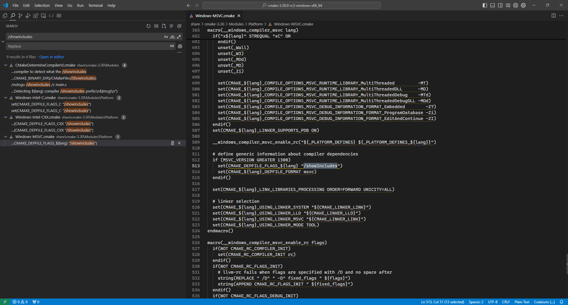 解决CMake在使用MSVC时构建打印大量包含信息的问题 - Huffer's blog